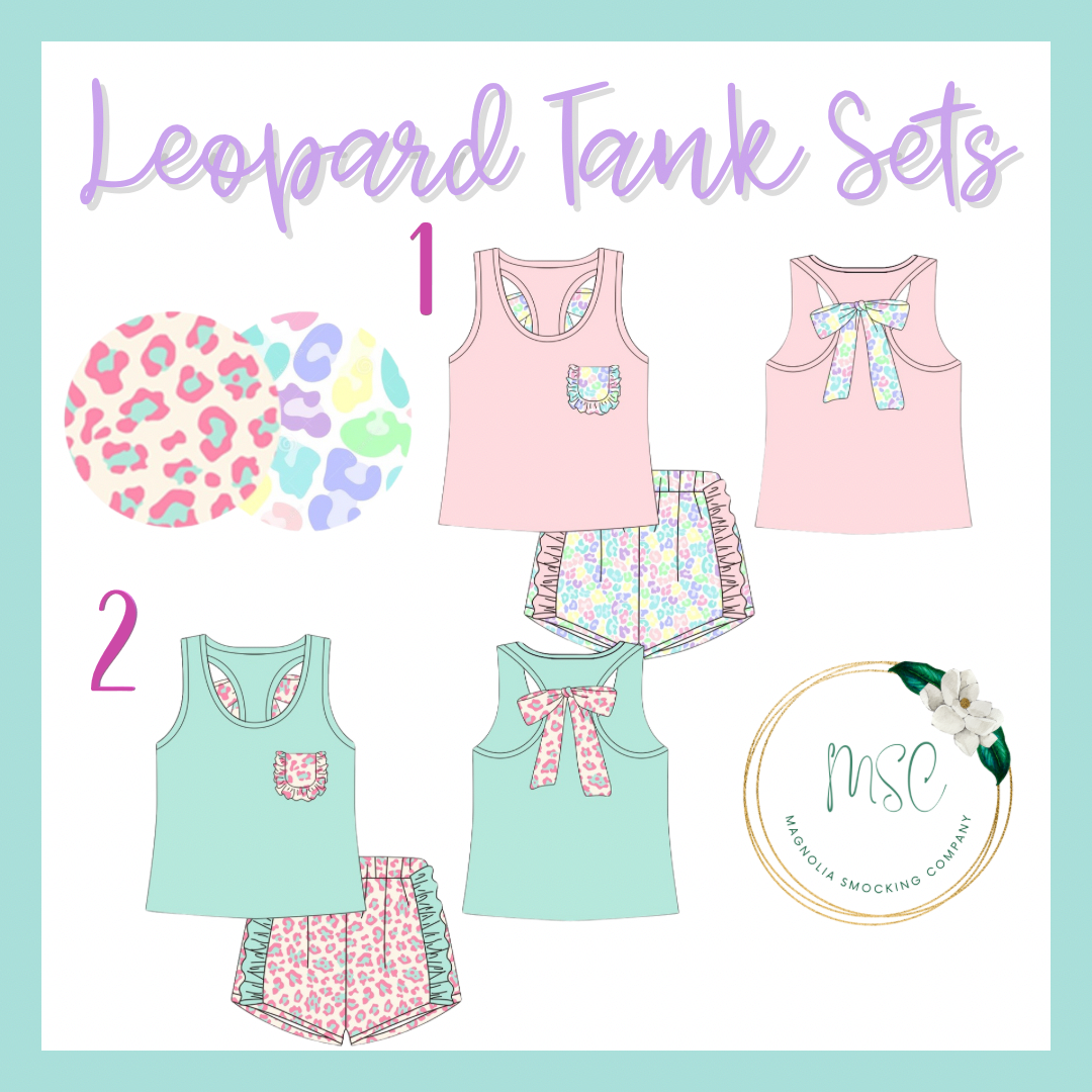 Leopard Tank Sets – Magnolia Embroidery Company, LLC