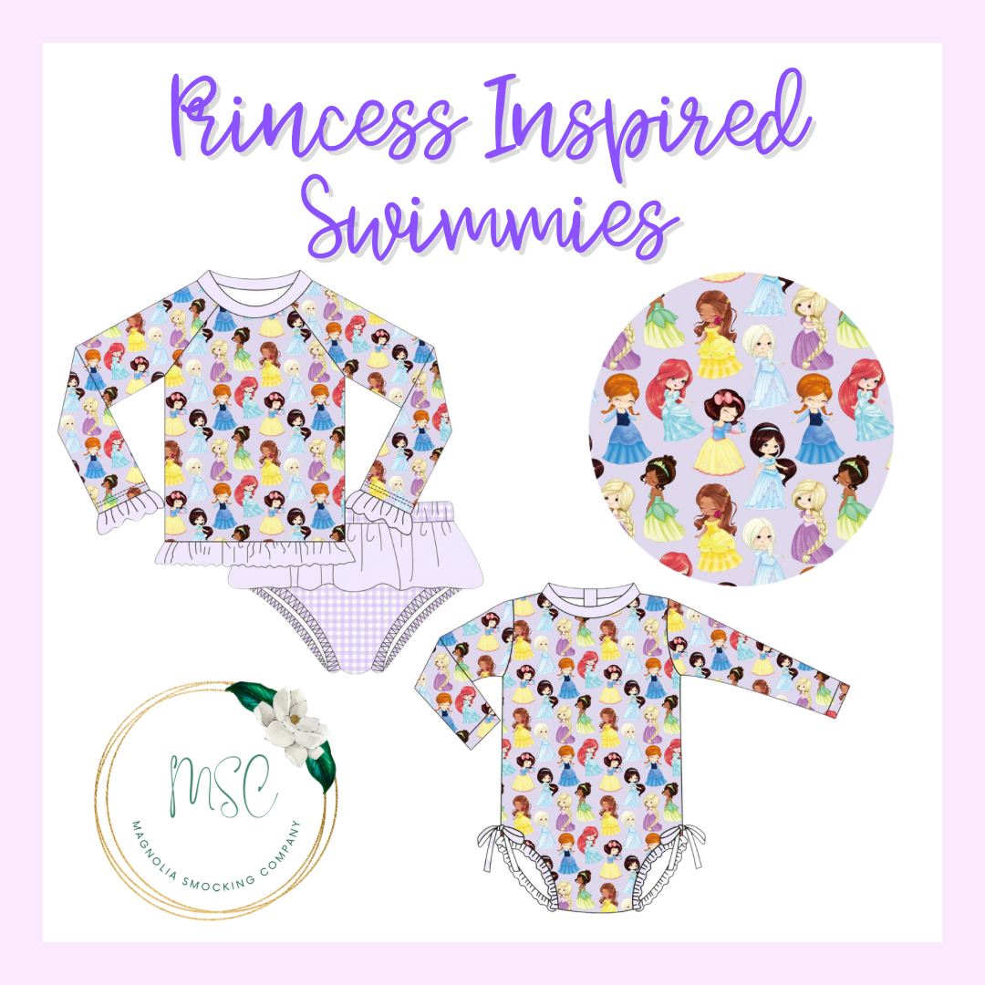 Princess Inspired Swimmies – Magnolia Embroidery Company, LLC