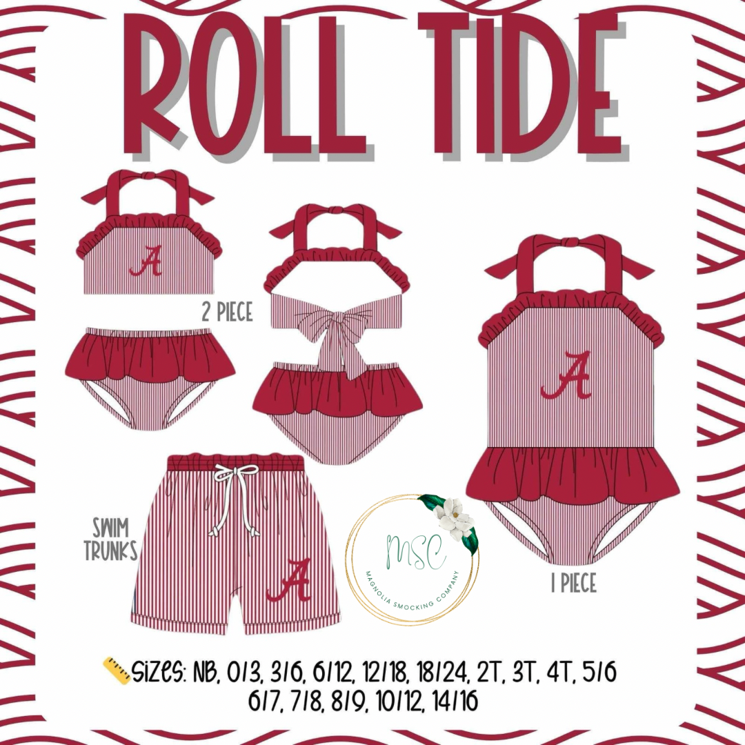 Roll Tide Swimmies – Magnolia Embroidery Company, LLC