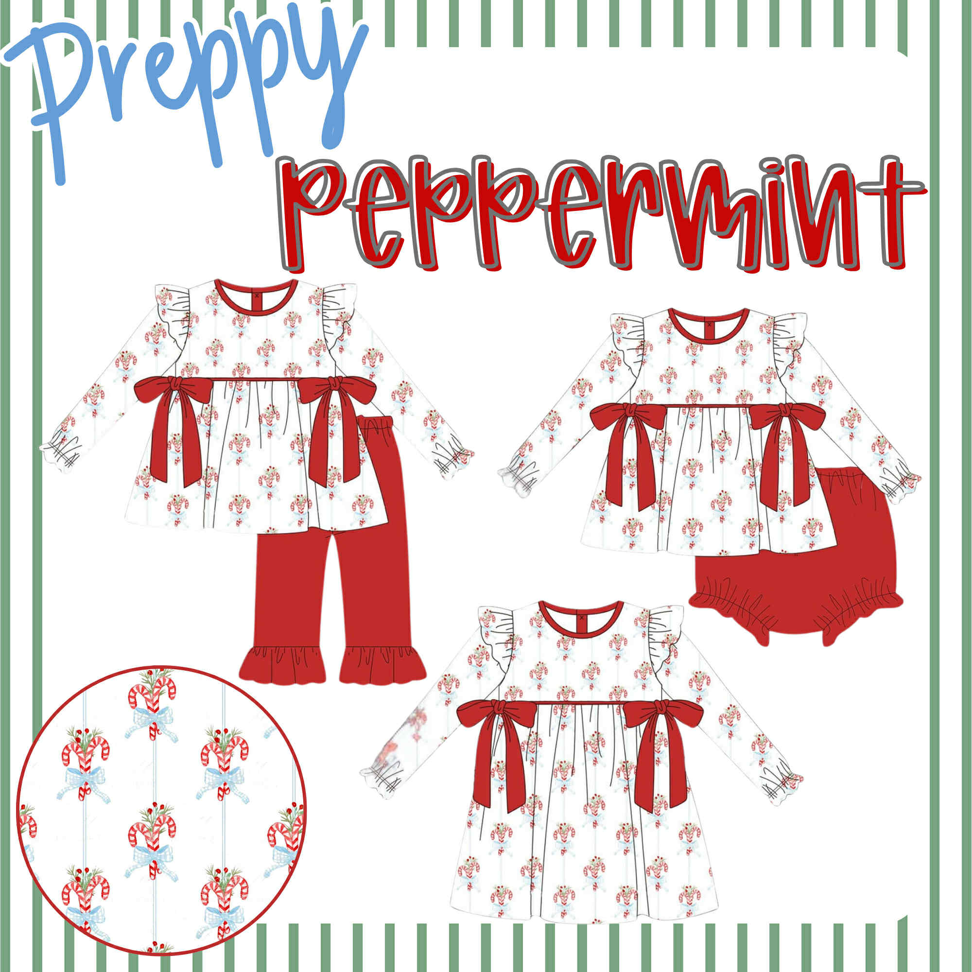 Preppy Peppermint – Magnolia Embroidery Company, LLC
